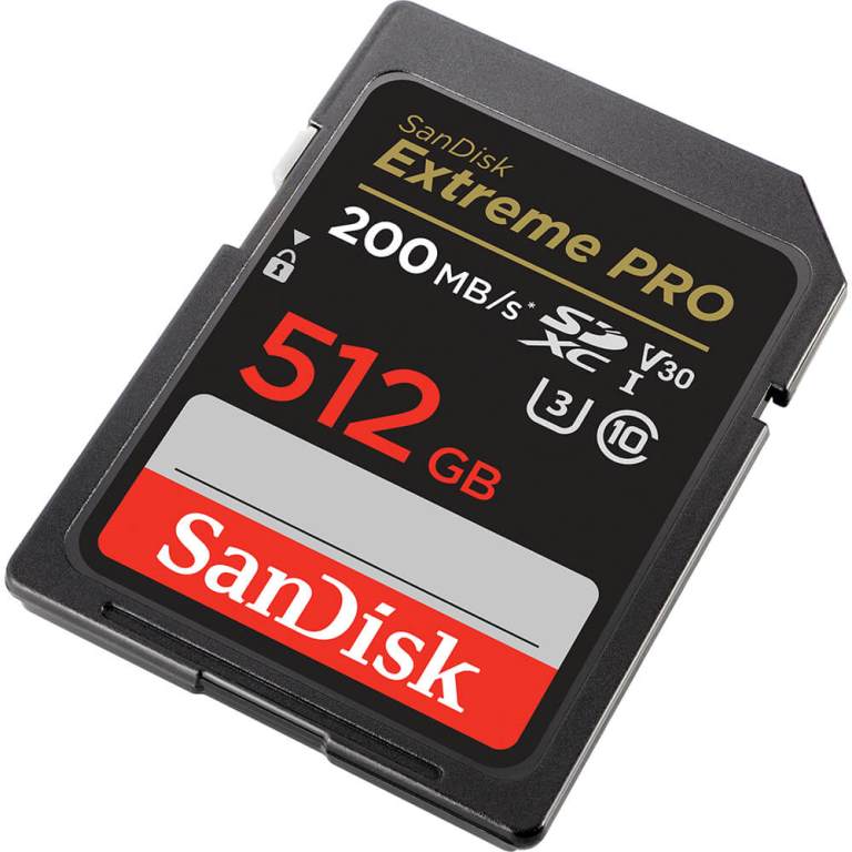 SanDisk Extreme Pro 512GB SDXC Class10 UHS I U3 V30 R200MB s W140MB s SanDisk Extreme Pro 512GB SDXC Class10 UHS I U3 V30 R200MB s W140MB s